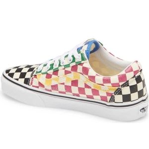 Vans | Shoes | Vans Multicolor Checkered Glitter | Poshmark